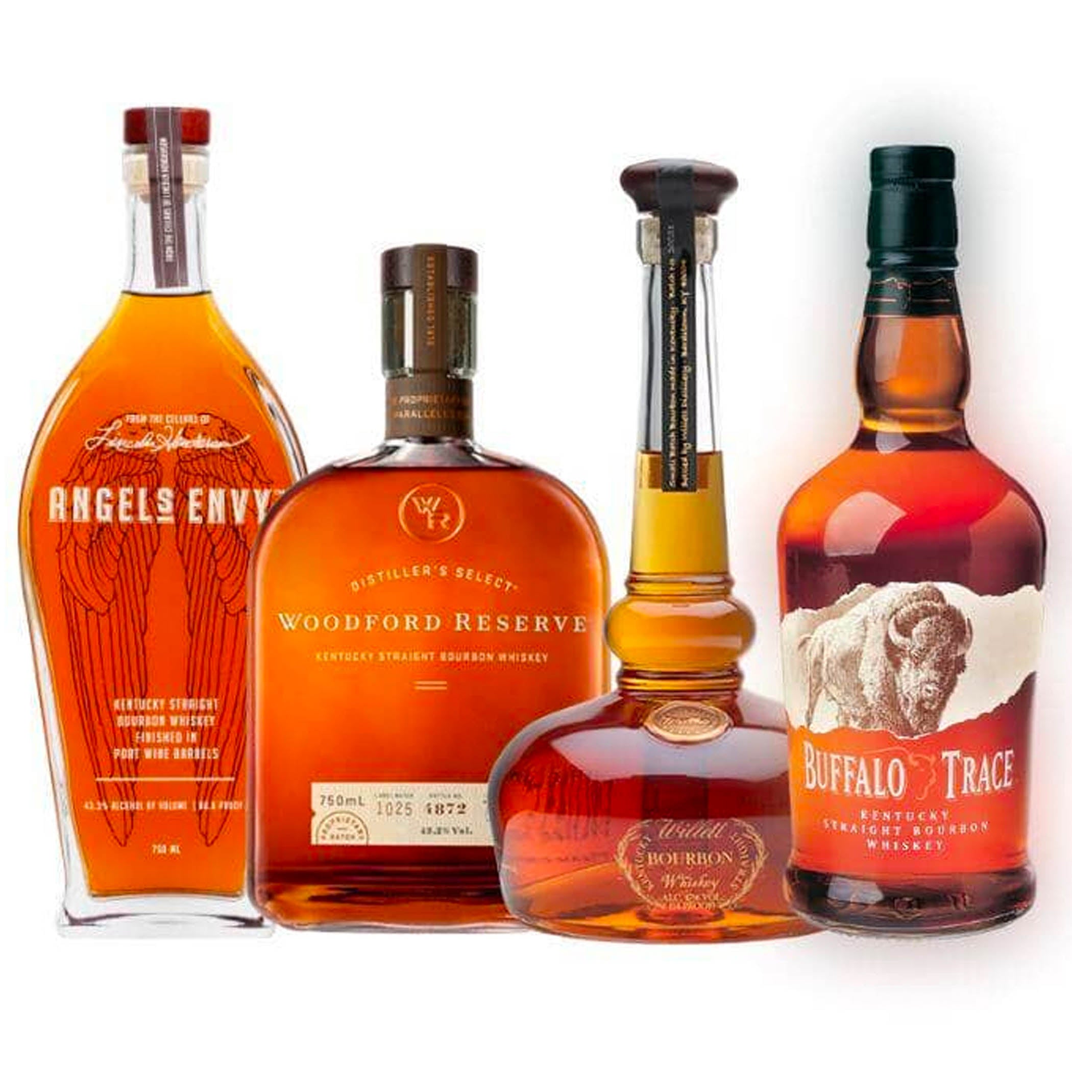 Buy Angel's Envy, Woodford Reserve, Willett & Buffalo Trace Bundle ...