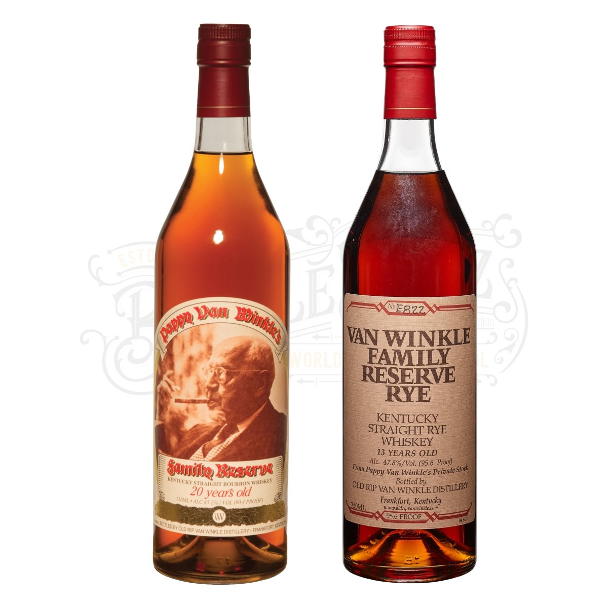 Pappy Van Winkle 20 Year Bourbon & Family Reserve Rye Bundle– i Shop Liquor