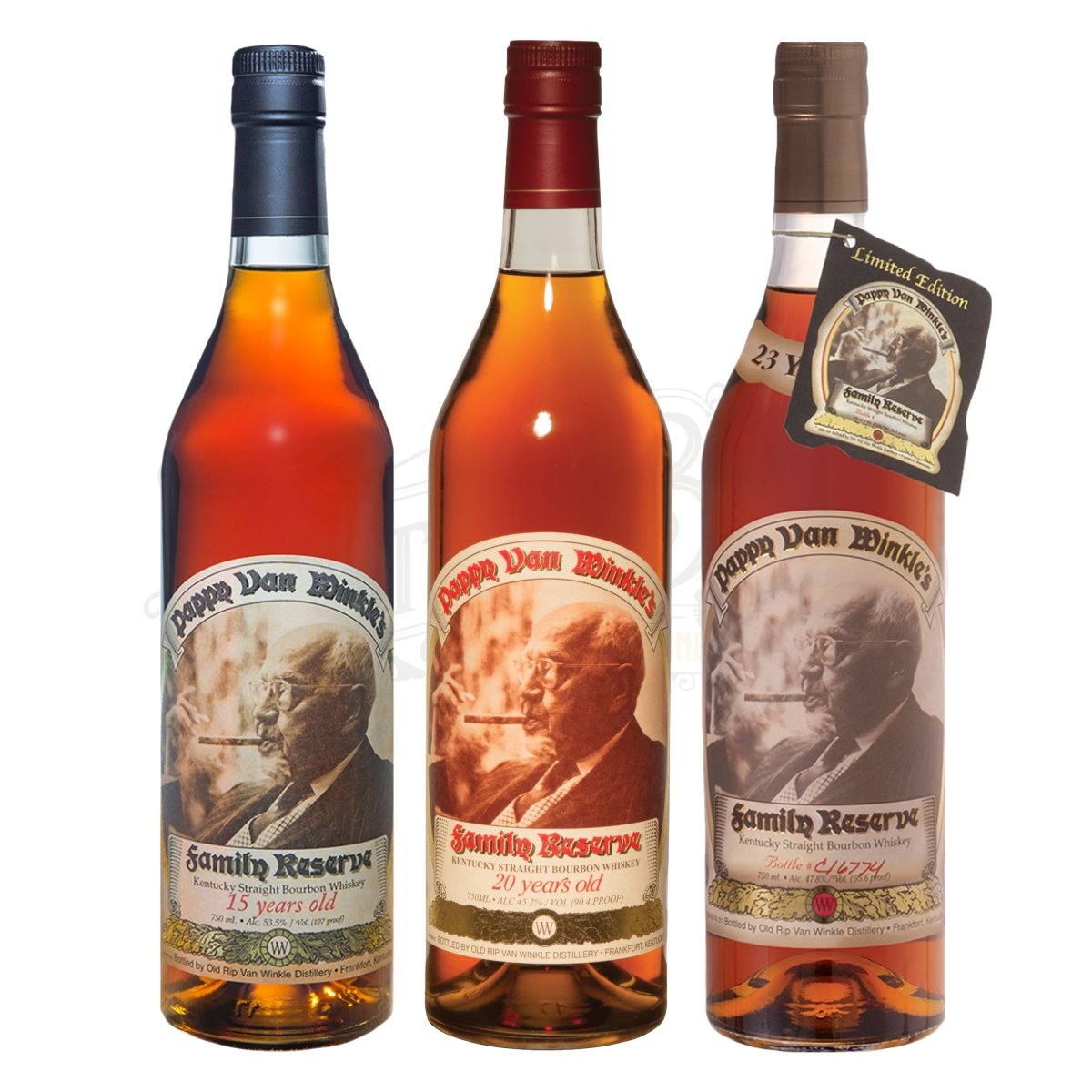 Pappy Van Winkle 15 Year Bourbon, 20 Year & 23 Year Bundle – i Shop Liquor